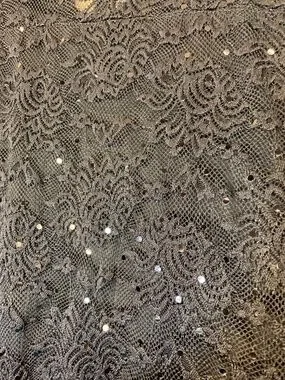 Claire France | Dresses | Claire France Plus 3x Black Lace Sequin ...